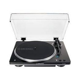 Audio-Technica AT-LP70XBTBS, Plattenspieler schwarz/silber, Integrierter Phono-Vorverst&auml;rker, Bluetooth, Vollautomat, Riemenantrieb