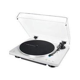 Audio-Technica AT-LP70XBTWS, Plattenspieler wei&szlig;/silber, Integrierter Phono-Vorverst&auml;rker, Bluetooth, Vollautomat, Riemenantrieb