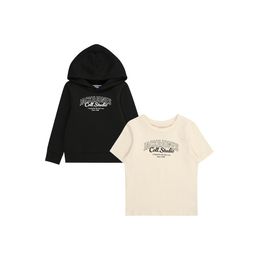 JACK & JONES MINI Set: Shirt und Sweatshirt 'JJMAKOTO' Jungen Gr&ouml;&szlig;e 116 schwarz / wollwei&szlig;