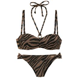 Bruno Banani Bikini Damen Gr&ouml;&szlig;e S bronze / schwarz