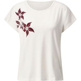 WITT Damen Shirt im hochwertigen Baumwoll-Modal-Mix, ecru, Gr&ouml;&szlig;e 50