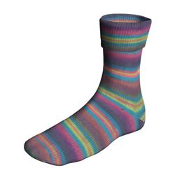 Sockenwolle Super Soxx Color Disco Soxx 4-fach von Lang Yarns, Night Fever, aus Schurwolle