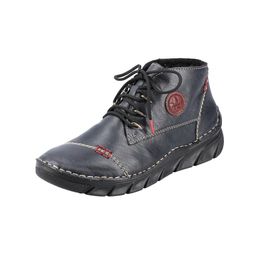 Rieker Schn&uuml;rschuh Damen Gr&ouml;&szlig;e 42 nachtblau / braun / rot