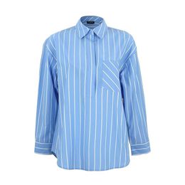 Margittes - Long-Bluse, blau, Gr. 40 / M - Baumwolle