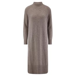 DAY.LIKE - Strickkleid mit Stehkragen, beige, Gr. 42 / M - Schurwolle