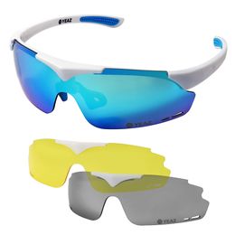 YEAZ Sportsonnenbrille 'Sunup' Herren Gr&ouml;&szlig;e One Size blau / grau / wei&szlig;