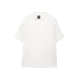 Pull&Bear Pull&bear Poloshirt Herren Gr&ouml;&szlig;e S wei&szlig;