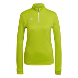 adidas Performance Sportsweatshirt 'Entrada 22' Damen Gr&ouml;&szlig;e XXS limette / wei&szlig;