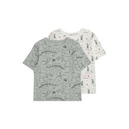 name it T-Shirt 'NMMVALTHER' Jungen Gr&ouml;&szlig;e 92 gelb / oliv / pastellgr&uuml;n / offwhite
