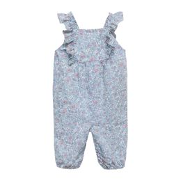Mango Kids Overall 'MEDINA' M&auml;dchen Gr&ouml;&szlig;e 62 hellblau / rosa / wei&szlig;