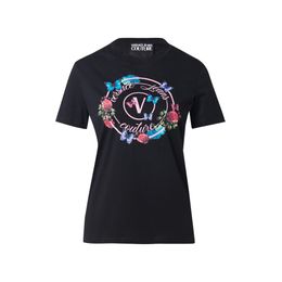 Versace Jeans Couture T-Shirt Damen Gr&ouml;&szlig;e S royalblau / tanne / rosa / schwarz