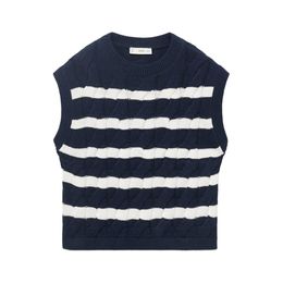 Mango Kids Pullunder 'CHLOE' M&auml;dchen Gr&ouml;&szlig;e 140 navy / wei&szlig;
