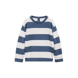 Mango Kids Pullover 'SAMMY' Jungen Gr&ouml;&szlig;e 104 saphir / wei&szlig;