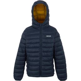 Regatta Marizion Kinder Baffle-Jacke mit Kapuze dunkelblau 116 - Kinderjacken