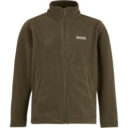 Regatta King II Kinder Fleecejacke dunkelgr&uuml;n 140 - Kinderjacken
