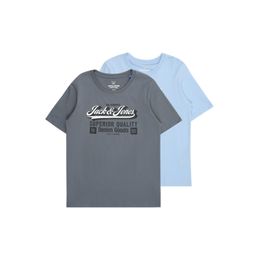 Jack & Jones Jack & Jones Junior T-Shirt Jungen Gr&ouml;&szlig;e 152 rauchblau / hellblau / schwarz / wei&szlig;