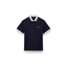 Napapijri Poloshirt 'E-Zeri' Herren Gr&ouml;&szlig;e XXL navy / dunkelrot / wei&szlig;