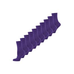 Nur Die Freizeitsocken ' Colour Socken bunt ' Damen Gr&ouml;&szlig;e 39/42 violettblau