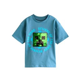 next T-Shirt Jungen Gr&ouml;&szlig;e 116 azur / hellblau / limette / schwarz