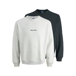 Jack & Jones Jack & Jones Sweatshirt 'JORNORREBRO' Herren Gr&ouml;&szlig;e XL hellgrau / tanne
