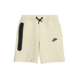 Nike Sportswear Shorts 'Tech Fleece' Jungen Gr&ouml;&szlig;e 122/128 creme / schwarz