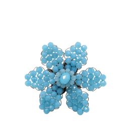 Fingerring "Turin", blau (türkis), Collezione Alessandro, Fingerringe, Damen, Glas