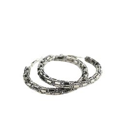 Creolen-Set "Paris", Damen, Gr. Glas, schwarz, Collezione Alessandro, Ohrringe