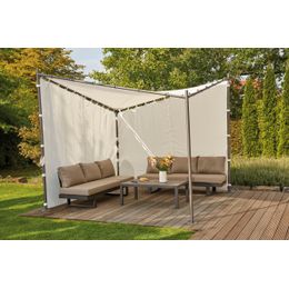 Pavillonseitenteil siena GARDEN, weiß, Polyester, Pavillonseitenteile