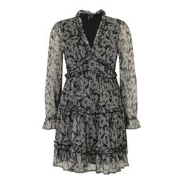 Vero Moda Petite Kleid 'VMSMILLA' Damen Gr&ouml;&szlig;e 42 grau / schwarz Winterkleid