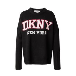 DKNY Pullover Damen Gr&ouml;&szlig;e L rot / schwarz / wei&szlig;