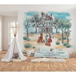 Kindertapete Komar "Disney Lady and the Tramp Sweet Home", bunt, B:300m H:250m, Vlies, Tapeten