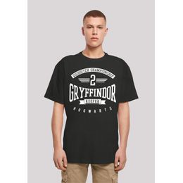 T-Shirt F4NT4STIC "Harry Potterffindor Keeper", Damen, Gr. 4XL, schwarz, Obermaterial: 100% Baumwolle, oversize, Rundhals, ohne B&uuml;ndchen, Shirts T-Shirt, Print