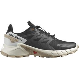 Salomon Herren Laufschuh "SUPERCROSS 4", Gr. 49schwarz, vanilla ice, weiß pepper, Synthetik, Textil, Schuhe
