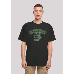 T-Shirt F4NT4STIC "Harry Potter Slytherin Sport Emblem", Damen, Gr. L, schwarz, Obermaterial: 100% Baumwolle, oversize, Rundhals, ohne B&uuml;ndchen, Shirts T-Shirt, Print