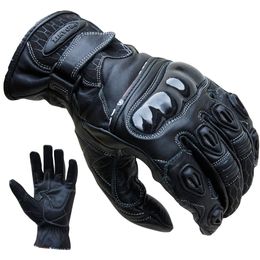 Motorradhandschuhe PROANTI Gr. L, schwarz, Handschuhe, Kinder, L, Obermaterial: 100% Rindsleder. Innenfutter: 100% Polyester, aus Leder, kurz geschnitten