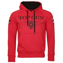 Kapuzenpullover Top Gun "Defender TG20191012", Damen, Gr. 52L, rot, Obermaterial: 60% Baumwolle, 40% Polyester; Lining: 100% Baumwolle, Rundhals, Pullover Kapuzenpullover