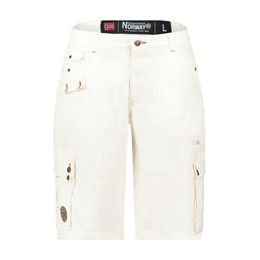 Geographical Norway Cargobermudas "Palmdale" in Wei&szlig; - 69% | Gr&ouml;&szlig;e L | Herren-plussize