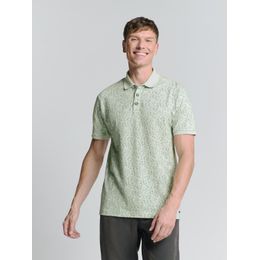 T-Shirt NO EXCESS "NO EXCESS Polo-Shirt", Herren, Gr. L, grün (gruen), 100% Baumwolle, Shirts