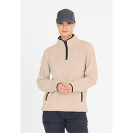 Strickpullover WHISTLER "Fernan", Damen, Gr. 44, beige (hellbeige), 100% Polyester, unifarben, normal, Pullover Strickpullover, aus atmungsaktivem Material