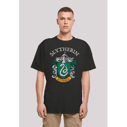 T-Shirt F4NT4STIC "Harry Potter Slytherin Crest", Damen, Gr. 4XL, schwarz, Obermaterial: 100% Baumwolle, oversize, Rundhals, ohne B&uuml;ndchen, Shirts T-Shirt, Print