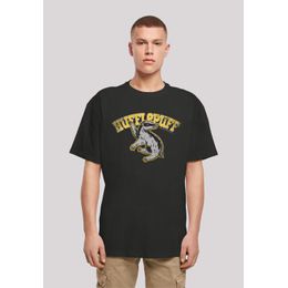 T-Shirt F4NT4STIC "Harry Potter Hufflepuff Sport Emblem", Damen, Gr. 4XL, schwarz, Obermaterial: 100% Baumwolle, oversize, Rundhals, ohne B&uuml;ndchen, Shirts T-Shirt, Print