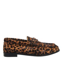 SAINT LAURENT Loafer - Penny Loafer - Gr. 41 (EU) - in Leopardfarben - für Damen