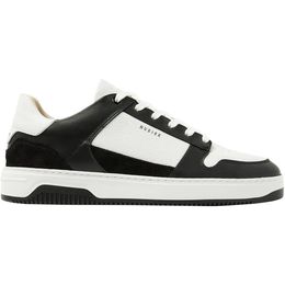 NUBIKK Low-Top Sneaker - Basket Court Zwart Witte Sneaker voor Heren - Gr. 42 (EU) - in Wei&szlig; - f&uuml;r Damen