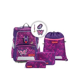 Step By Step Space Shine - Schulranzen Set 5tlg. (Shark Dexter) in Butterfly Night Ina | Gr.: onesize