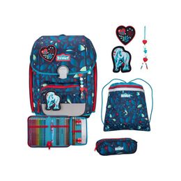 Scout Genius Exklusiv LED - Schulranzen Set 4tlg. (Planets) in White Unicorn | Gr.: onesize
