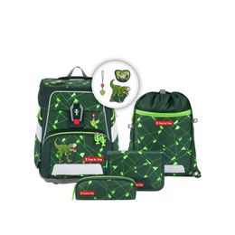 Step By Step Space Shine - Schulranzen Set 5tlg. (Shark Dexter) in Dino Night Tyro | Gr.: onesize