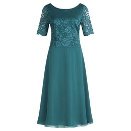 Vera Mont Cocktailkleid mit Spitze in Dark Emerald | Gr.: 36