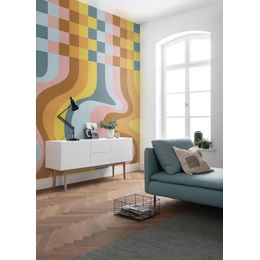 Fototapete Komar "Komar Vlies Fototapete - Colored Honey - Größe 200 x 250 cm", lila (modern), L:2,5m, Vlies, Tapeten