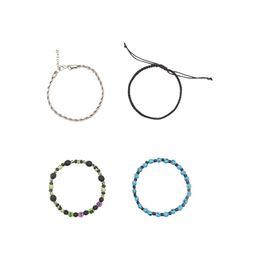 Pull&Bear Pull&Bear Armband 'STWD' Herren Gr&ouml;&szlig;e One Size hellblau / hellgr&uuml;n / schwarz / silber