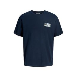 Jack & Jones JACK & JONES T-Shirt 'JJGEPLAS' Herren Gr&ouml;&szlig;e XL dunkelblau / gelb / hellgr&uuml;n / wei&szlig;